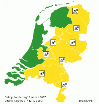 Code geel: gladheid en windstoten | OOG Groningen