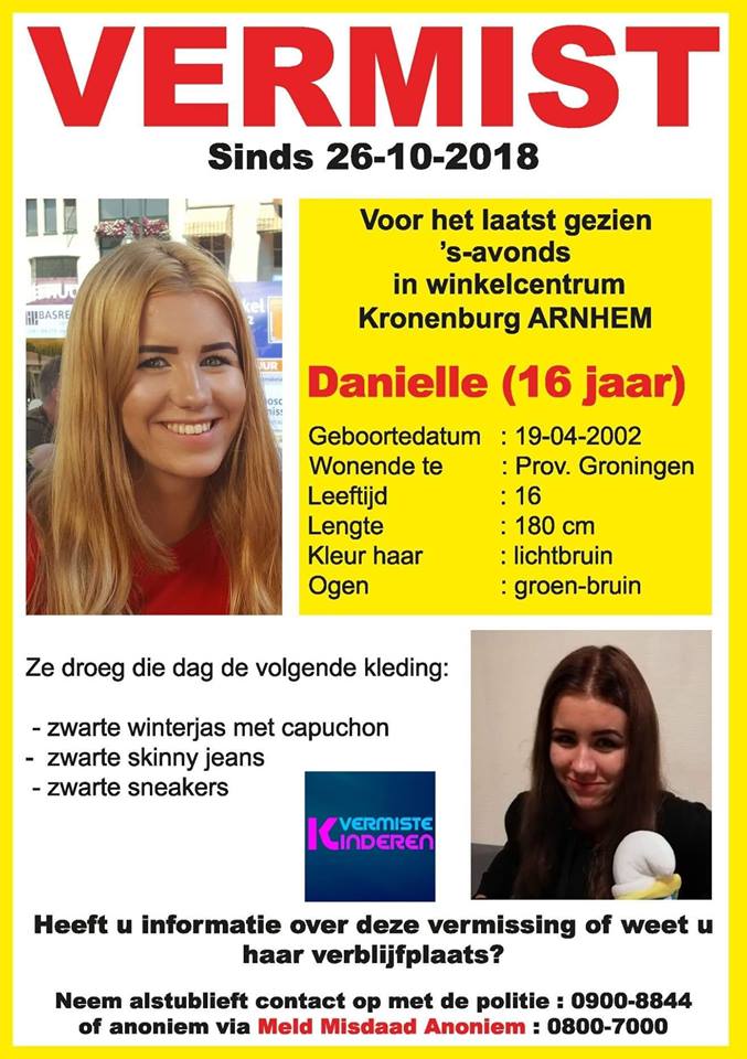 Zoektocht naar vermiste Danielle (16) | OOG Groningen
